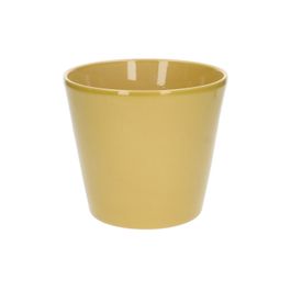 Flower pot, earthenware, yellow, Ø 17,5 cm | Plant pots | Dille & Kamille