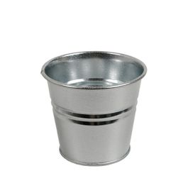 Flower pot, zinc, unpainted, Ø 11 cm | Zinc planters | Dille & Kamille