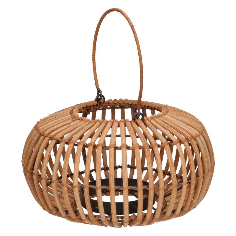 Lantaarn, rotan, naturel, Ø 21 x 12 cm online kopen?| Dille & Kamille