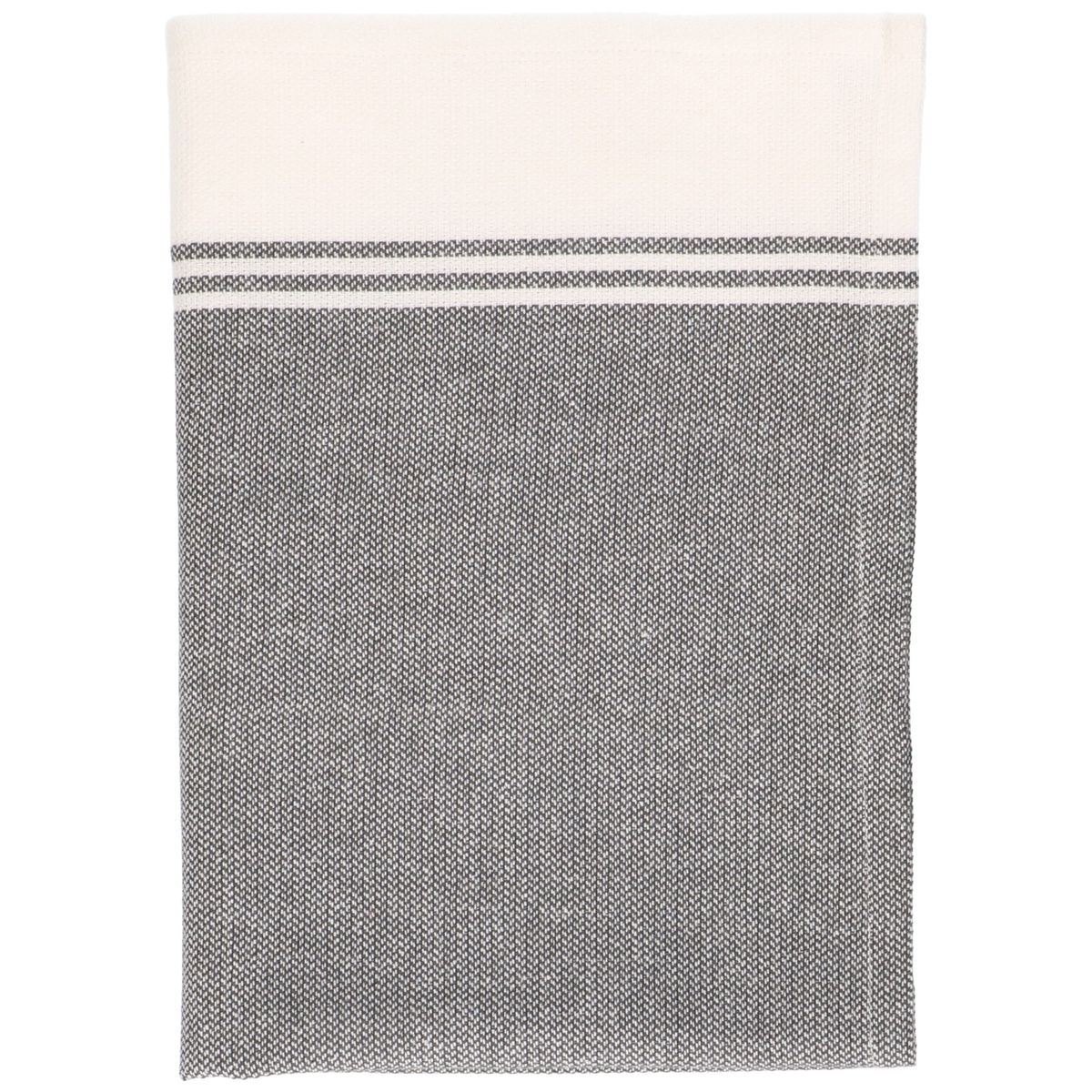 Theedoek, bio-katoen, antraciet/wit gemêleerd, 50 x 70 cm online kopen ...