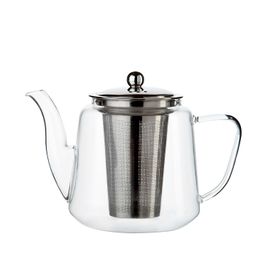 Tea pot with tea strainer, straight, glass, 1.1 litres | Teapots ...
