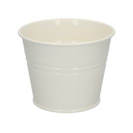 Plant pot, zinc, cream, ⌀ 14 cm | Zinc planters | Dille & Kamille