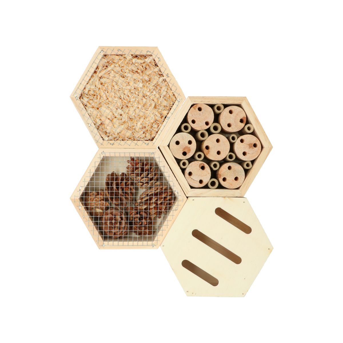 Insect box, hexagonal, stackable | Animals in the garden | Dille & Kamille
