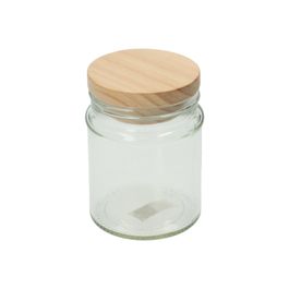 Pot with wooden lid, glass, 350 ml | Food storage | Dille & Kamille
