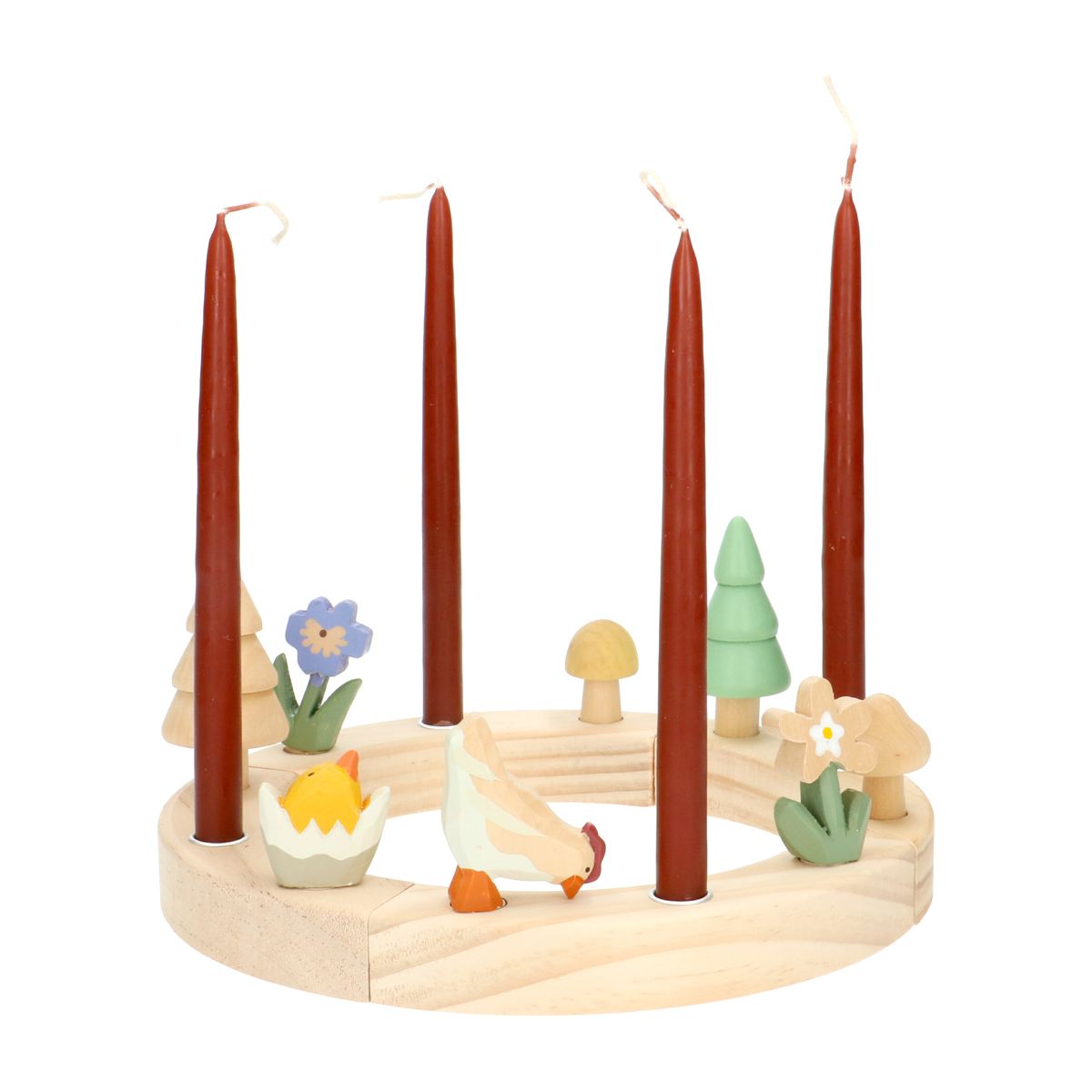 Stekers voor jaarring, lente, hout, set van 4 online kopen?| Dille ...