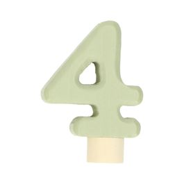 Insertable number, wooden, 4 | Celebration ring and figures | Dille ...