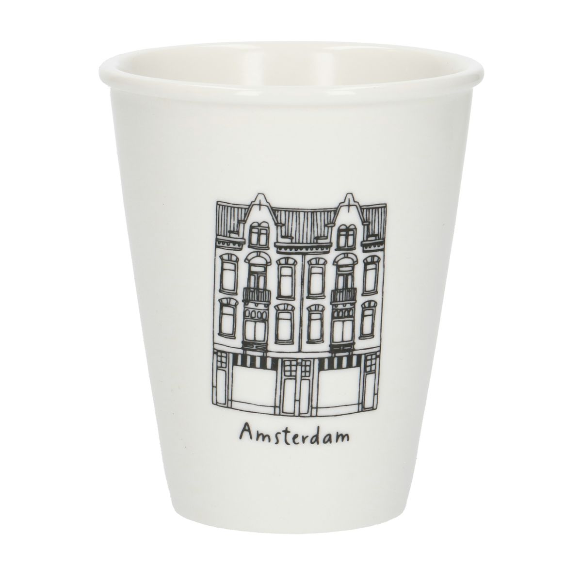 Mug facade, Amsterdam De Pijp, porcelain, 200 ml | Mugs facade | Dille ...