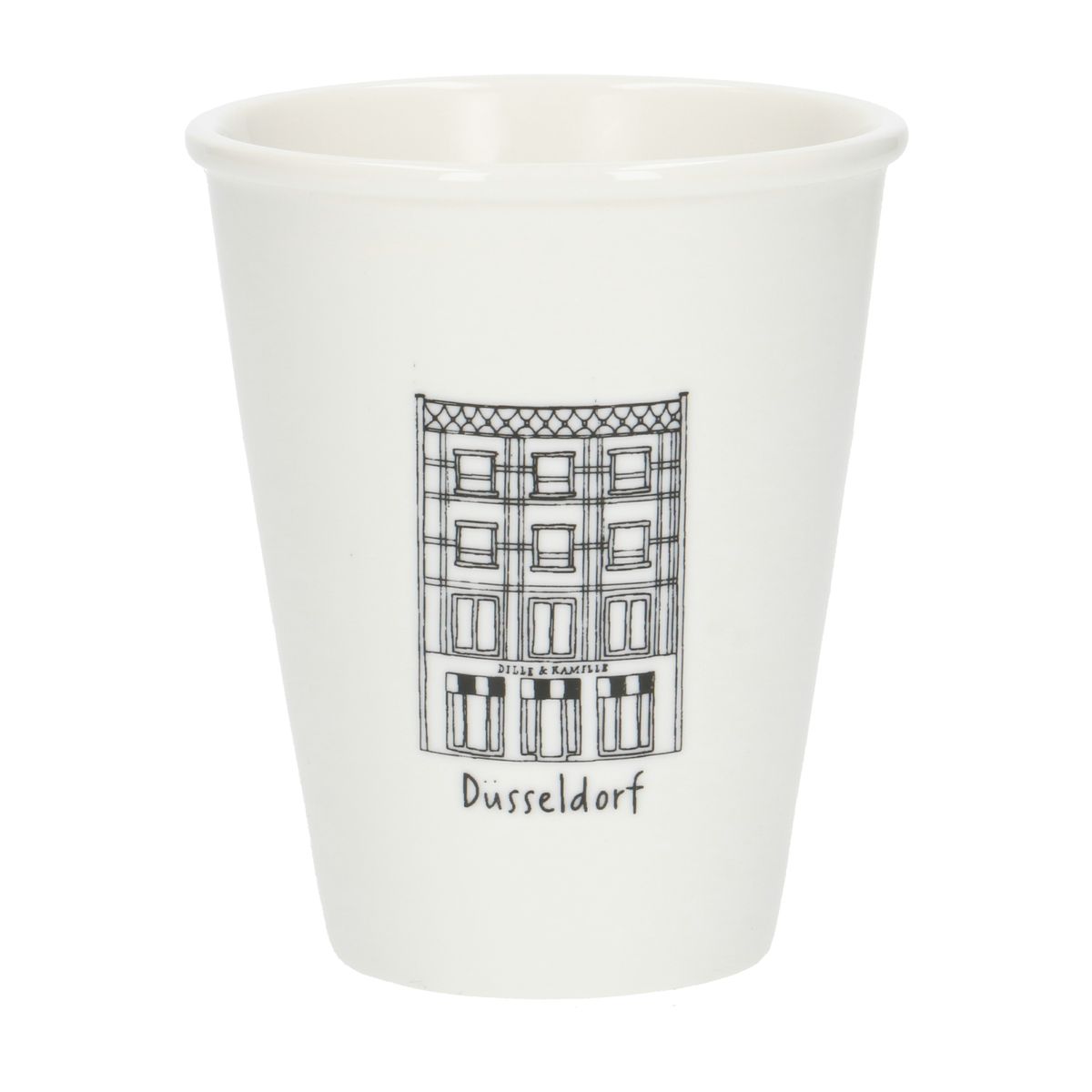 Mug facade, Dusseldorf, porcelain, 200 ml | Mugs facade | Dille & Kamille