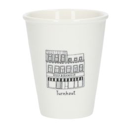 Mug facade, Turnhout, porcelain, 200 ml | Mugs facade | Dille & Kamille