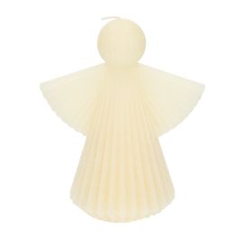 Off-white angel-shaped candle, large, 17 cm | Celebration of traditions ...