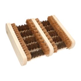 Rubber wood and tampico shoe/boot wiper | Gardening | Dille & Kamille