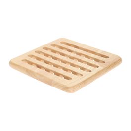 Trivet square, rubberwood, 21 x 21 cm | Coasters | Dille & Kamille